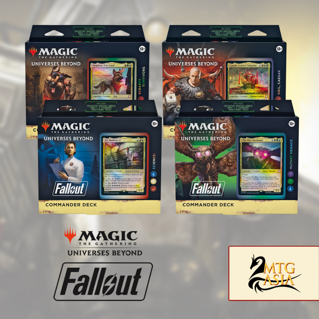 Magic: The Gathering - Fallout Commander Decks Set of 4 English Magic ...
