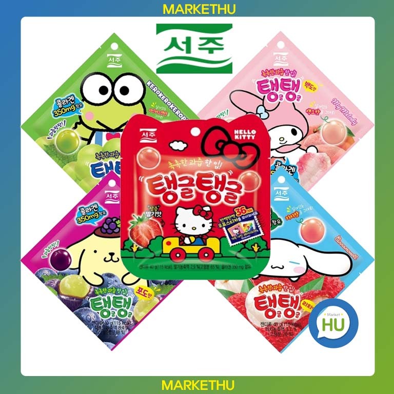 [SEOJU] Sanrio Tangy fruit flavor Jelly 5 Series, 5 Flavors/Korean ...