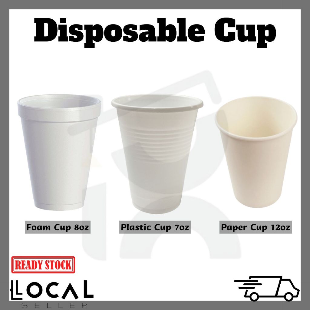 [SG Ready Stock] Disposable Cup | Disposable Plastic Cup | Disposable ...