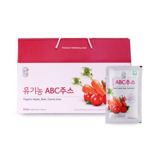 [Greenae] Premium Wellbeing Organic ABC Juice 100ml x 30pack / 그린애 유기농 ABC 주스 100ml x 30팩 ...