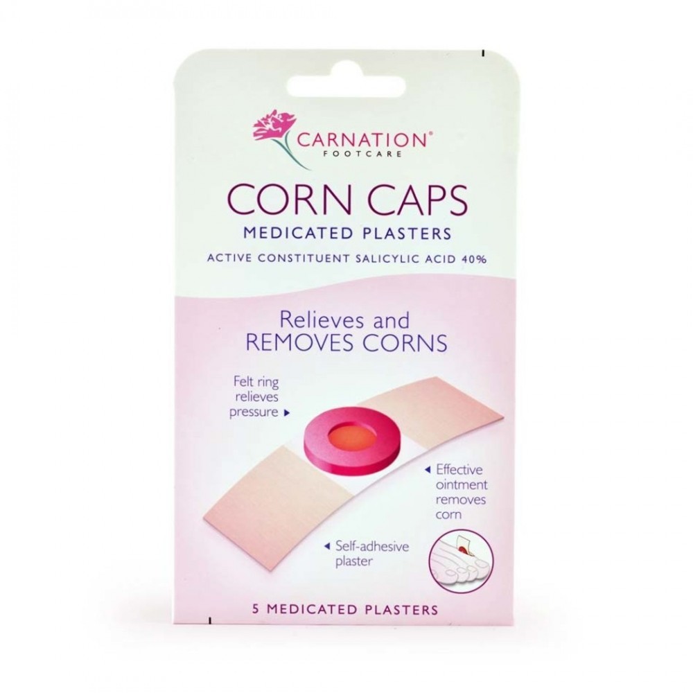 Carnation Corn Caps 40% Medicated Plasters (5s) 英国石竹花标除鸡眼膏 | Shopee ...