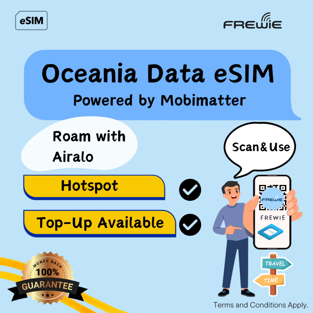 Airalo Oceania eSIM Data Roaming | Topup Available | QR Code via Email ...