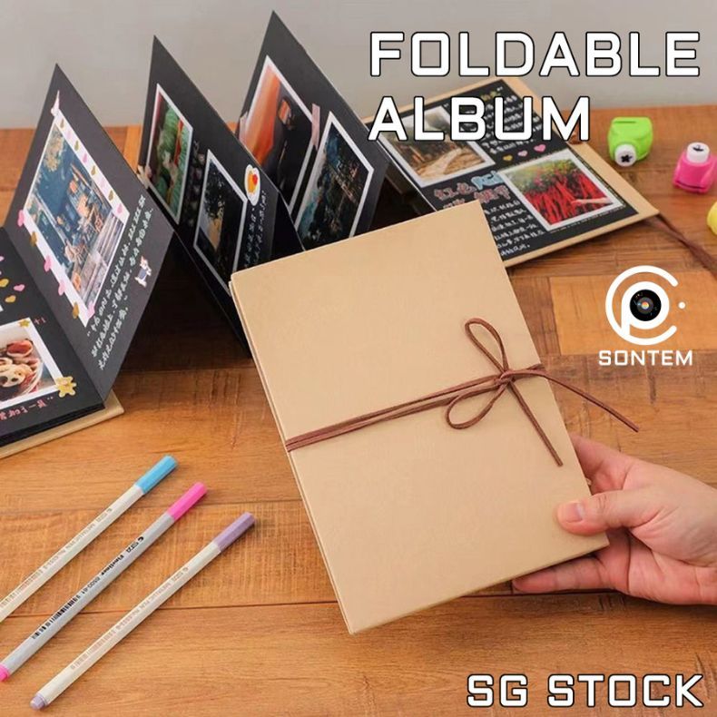 {SG Seller} Photo Album Scrapbook Adhesive Photo Album Book Hardcover ...