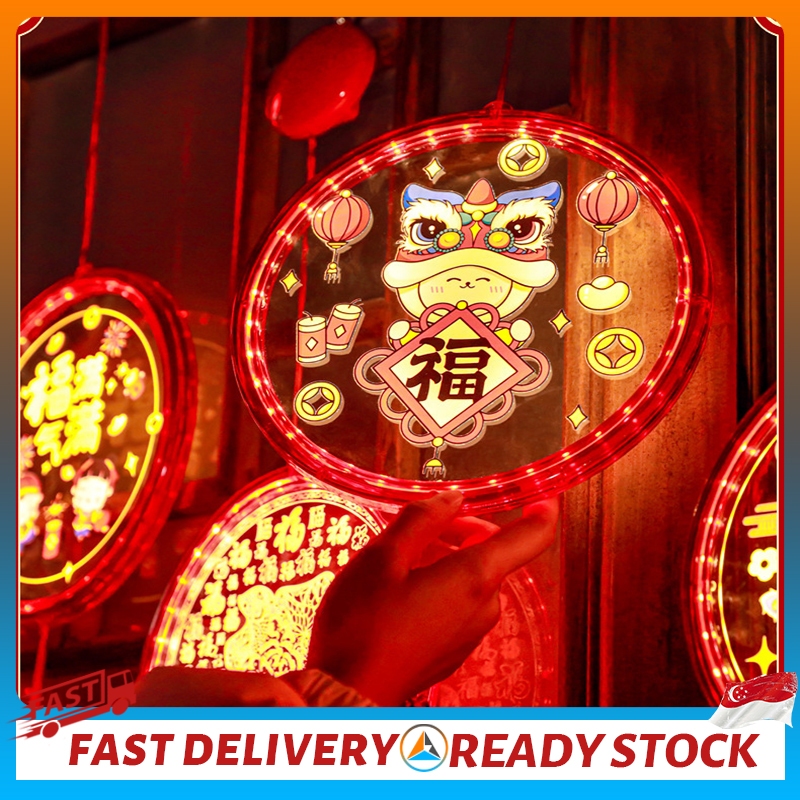 [Ready Stock]Cny Decoration 2025 Led Lights New Year Luminous Blessing ...