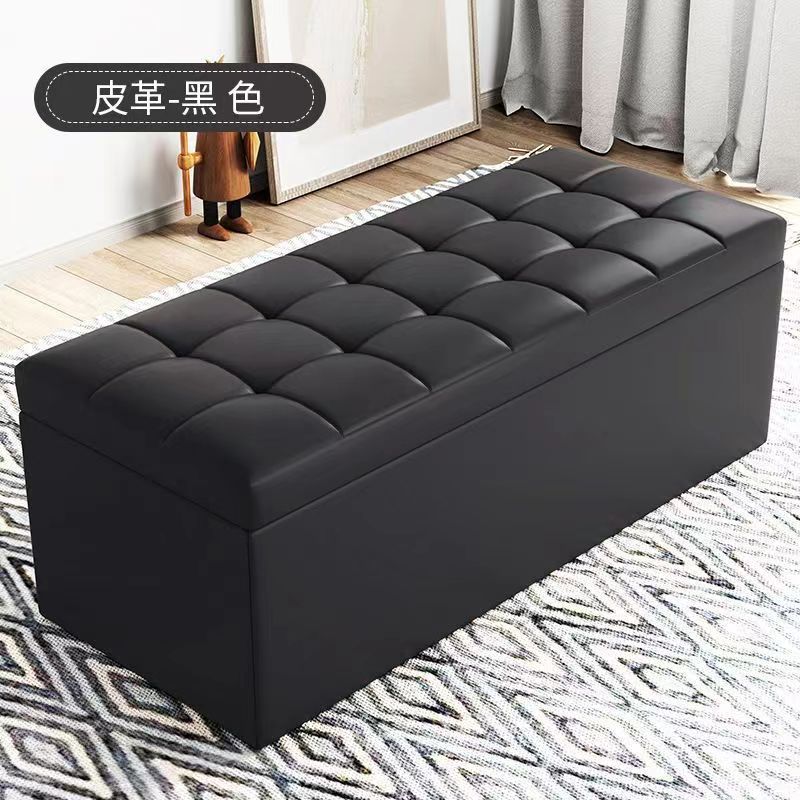 Leather Grade Storage Stool / Compartment / Space Saving / Bench ...