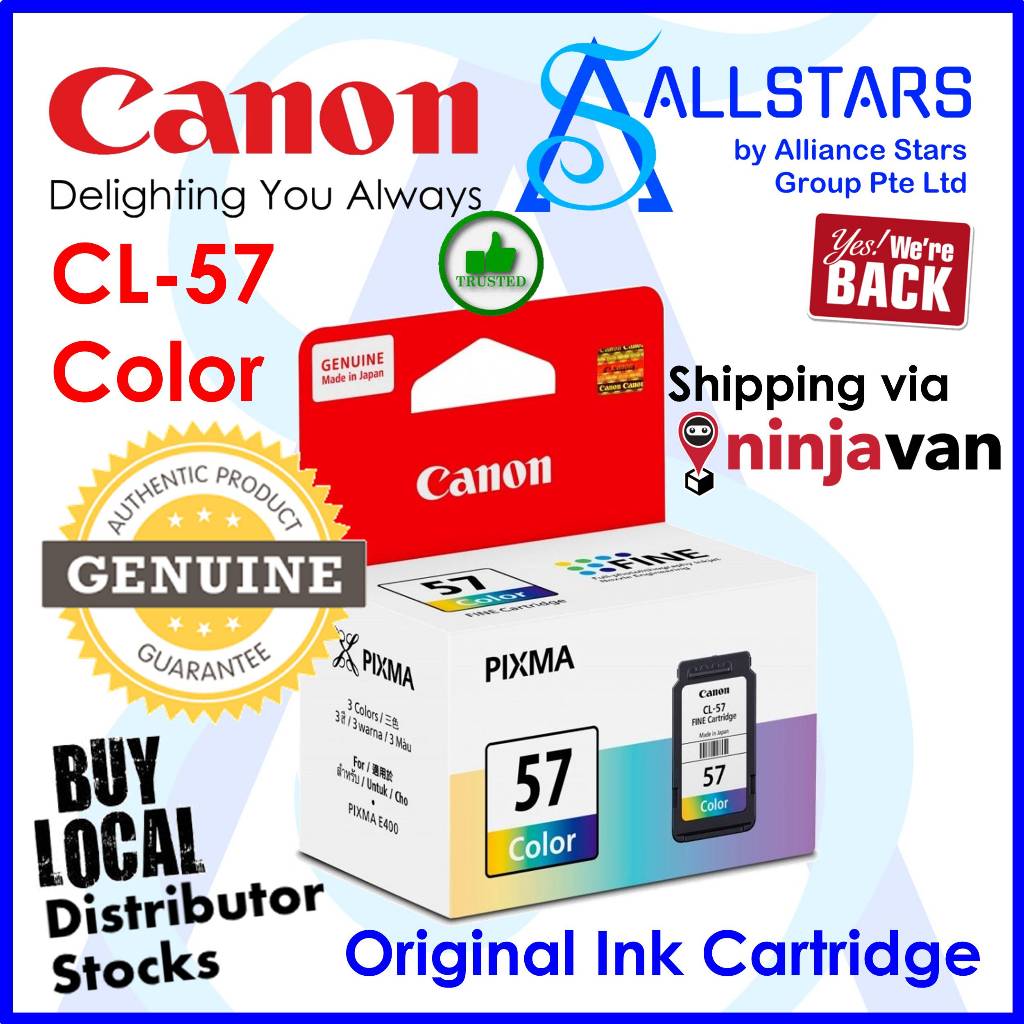 (ALLSTARS) Original Canon CL-57 / CL57 Color Ink Cartridge / 9057B001AA ...