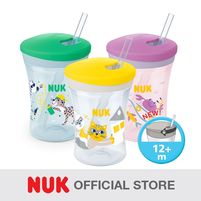 NUK Evolution Action Cup 230ml | Toddler Drinking Cup | 12 Months+ ...