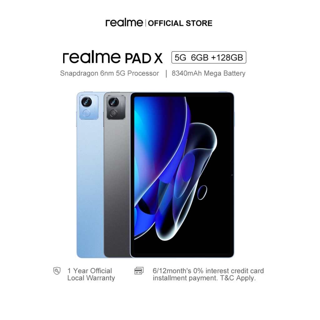 realme Pad X 5G LTE 12(6+6GB)+128GB| Snapdragon 6nm 5G Processor| 10.95 ...