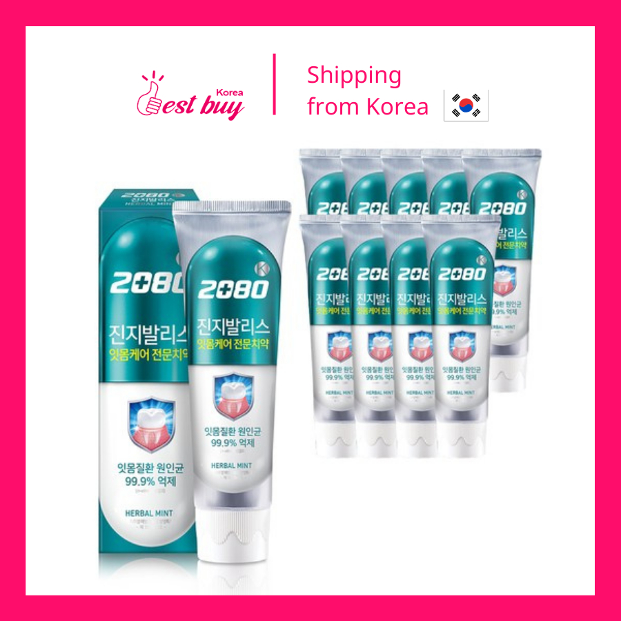 2080 K Gingivalis Herbal Mint Toothpaste 150g x 10 tubes | Shopee Singapore