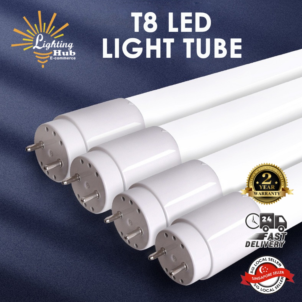 (LIGHTING HUB) T8 LED TUBE (double-ended connection) 10W / 15W / 20W / 24W / 30W (2ft 4ft ...