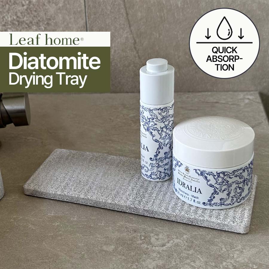 Leafhome Diatomite porous Ceramics Bathware / Drying Wave Tray ...