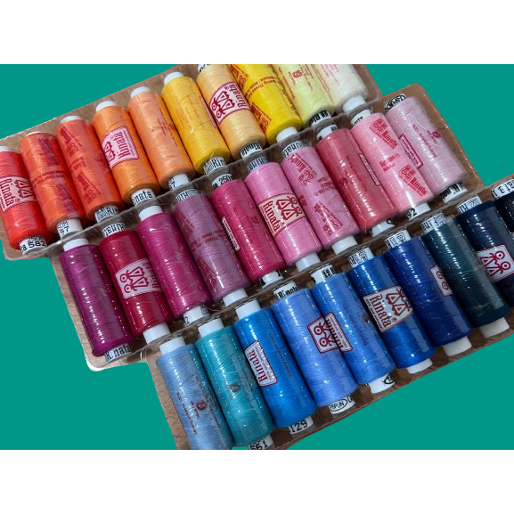 Rinata Polyester Thread 250meters - Shades of Colors | Shopee Singapore