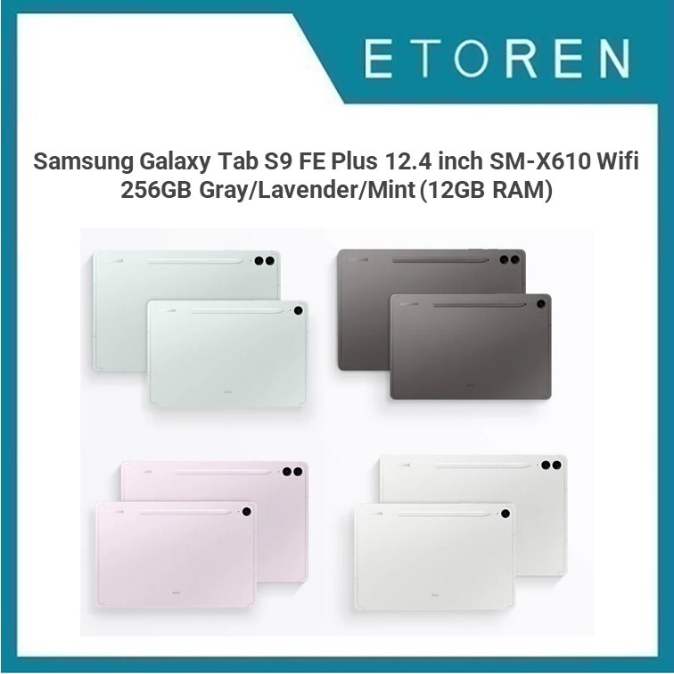 Samsung Galaxy Tab S9 FE Plus 12.4 inch SM-X610 Wifi 256GB Gray ...