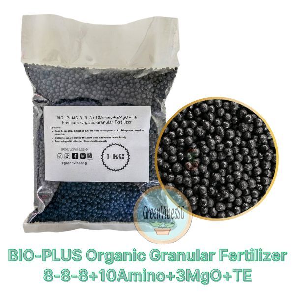 BIO-PLUS (1kg) Organic Granular Fertilizer 8-8-8+10Amino+3MgO+TE ...