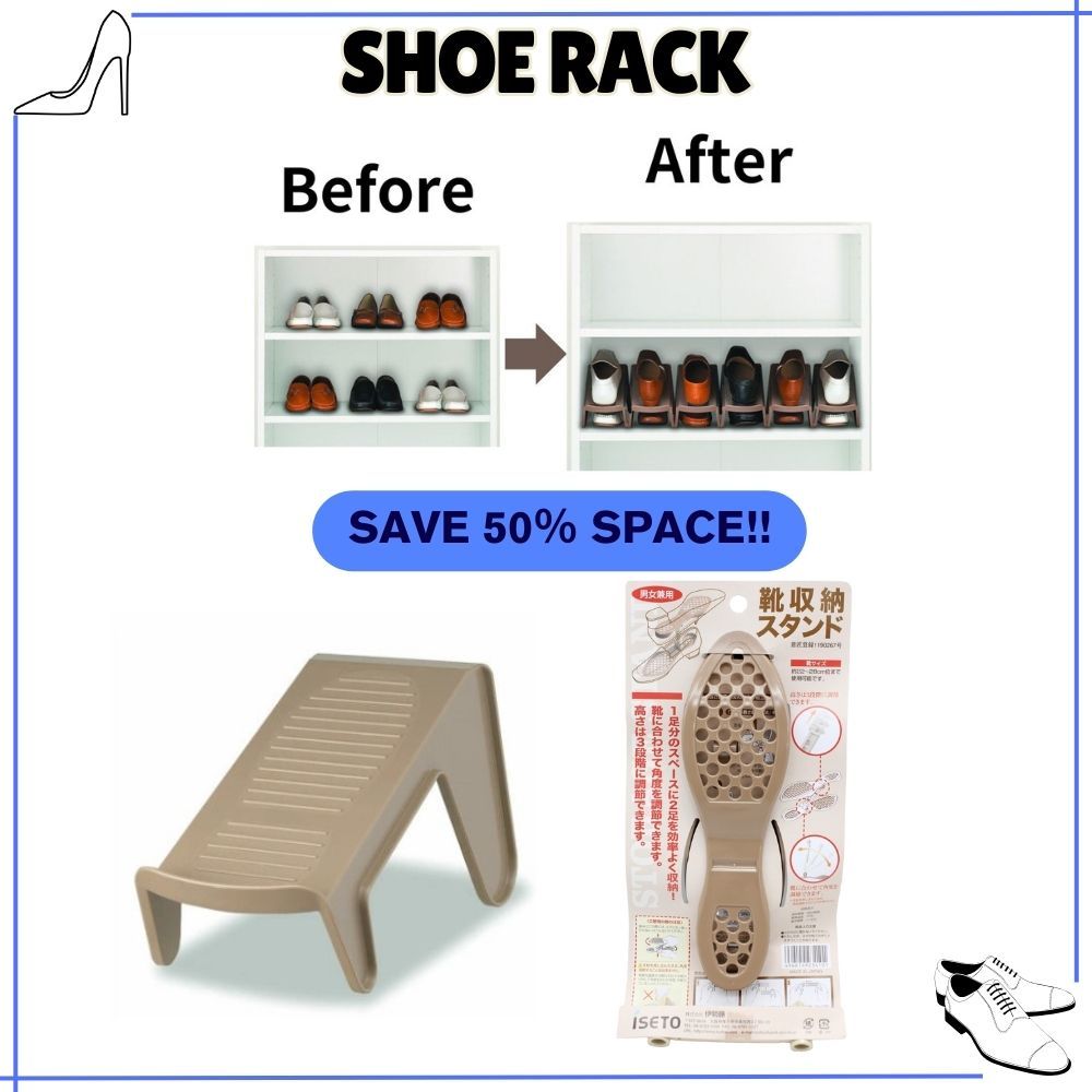 Iseto Space-Saving Shoe Storage Rack / Shoe Organiser / Shoe Stand ...