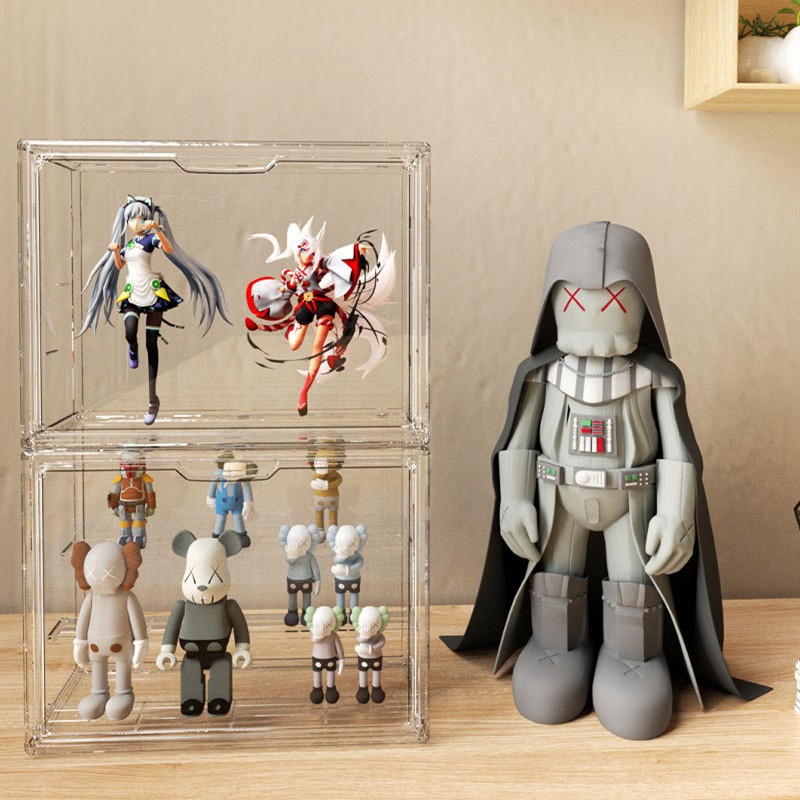 Full Acrylic POPMART Blindbox Figurine Display Box Rack Case Storage ...