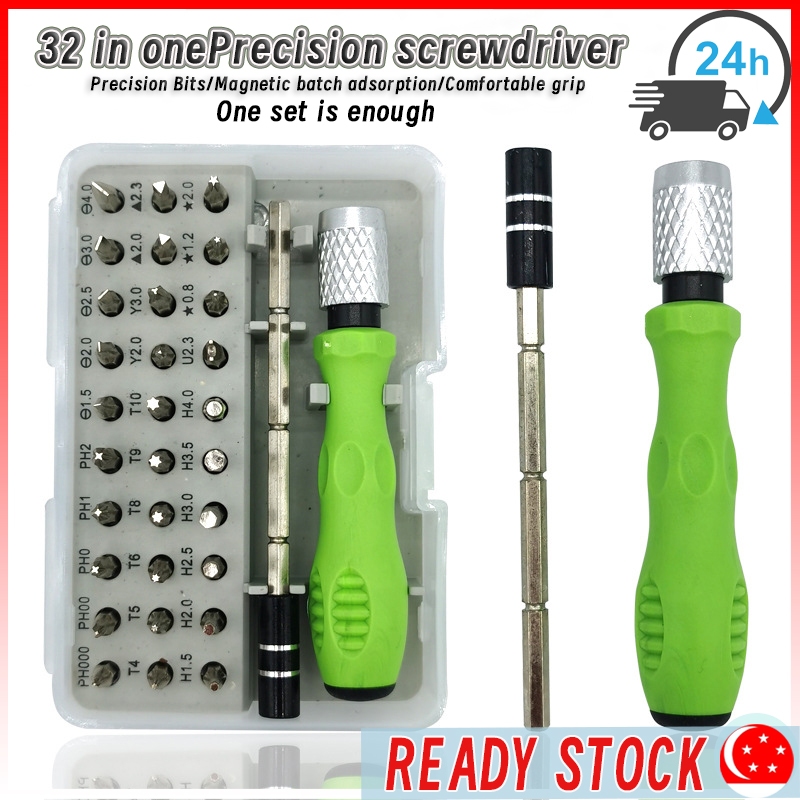 🇸🇬 [In Stock]Screwdriver Set 32 In 1 Precision Portable Light Weight ...