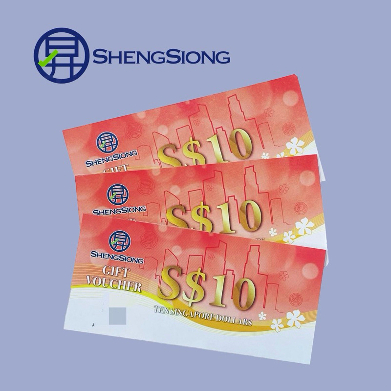 $100 Sheng Siong Gift Vouchers ($10 Denomination) | Shopee Singapore