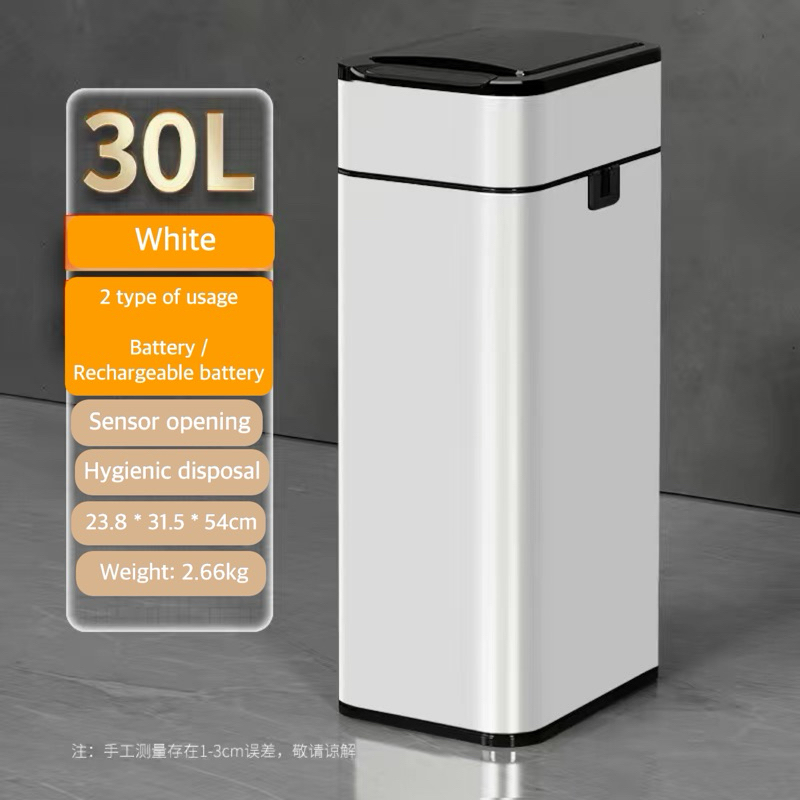 Stainless Steel Automatic Touchless Smart Sensor Waste bin 50L/40L/30L ...