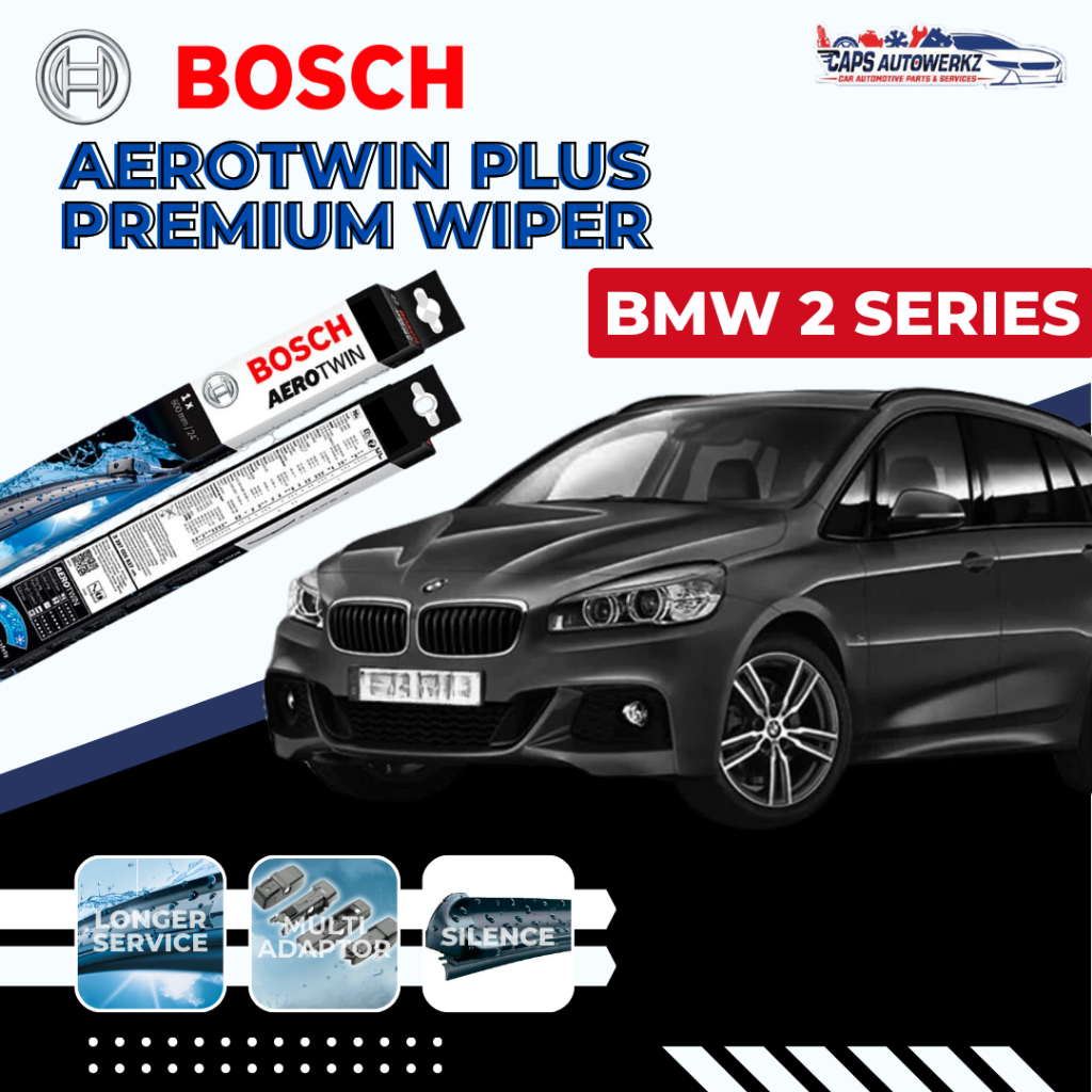 BMW 2 Series BOSCH Aerotwin Car Front Wiper Set & Rear Wiper (OEM only ...