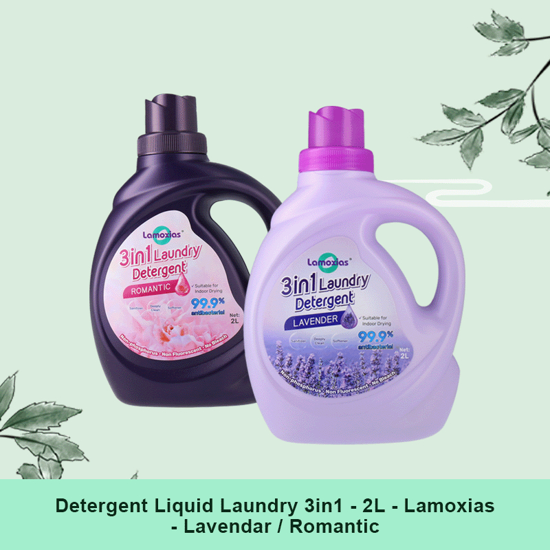 Detergent Liquid Laundry 3in1 -2L x1btl -Lamoxias- Lavender / Romantic ...
