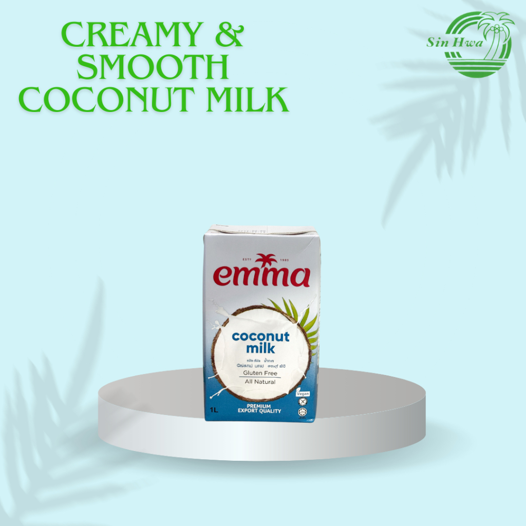 Emma Lower Fat Coconut Milk 1L (Halal) | Shopee Singapore