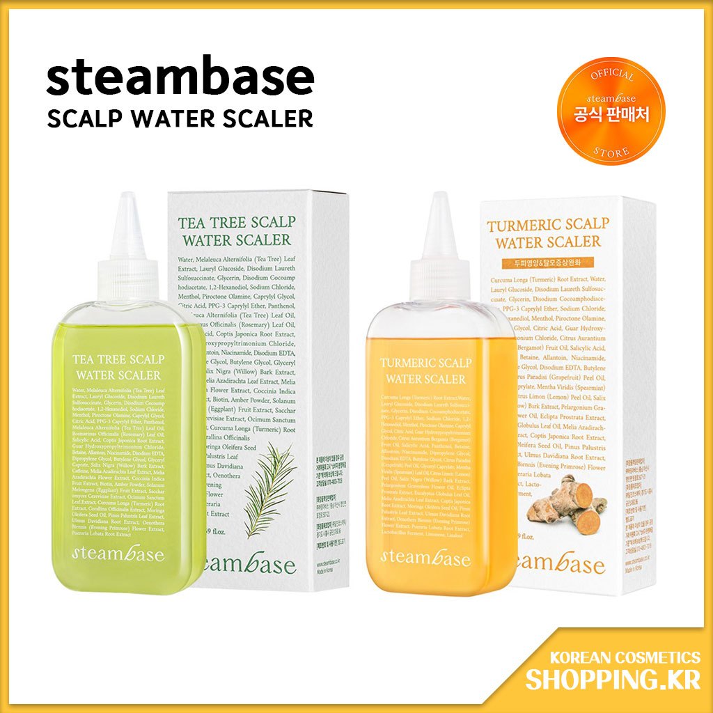 [SteamBase] TEA TREE & TURMERIC Scalp Water Scaler 250ml | Shopee Singapore