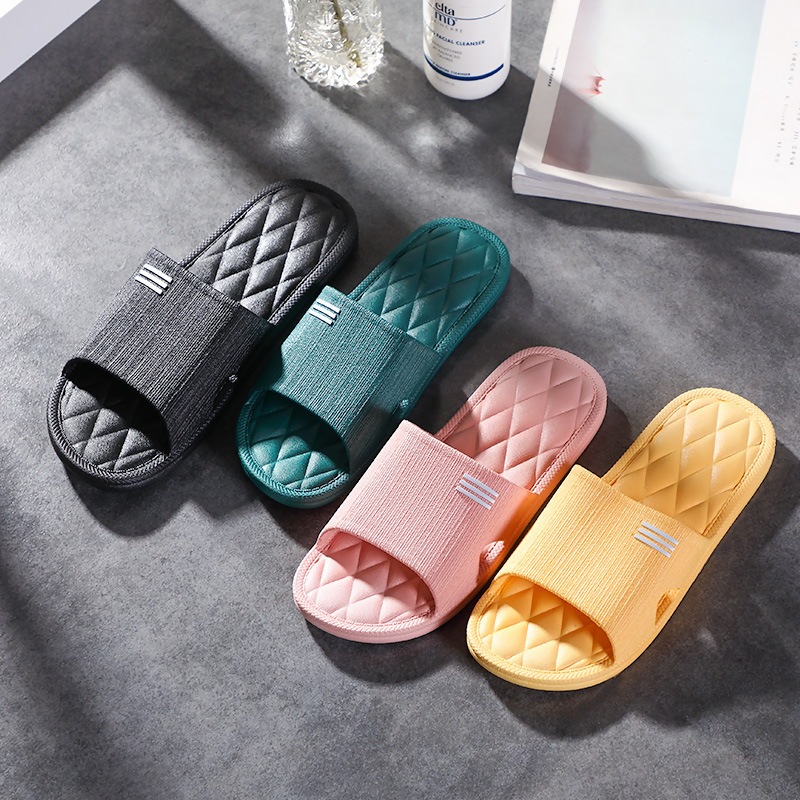 [Loveme258]Indoor Slippers Non-Slip Soft Sole | Unisex Couples Home ...