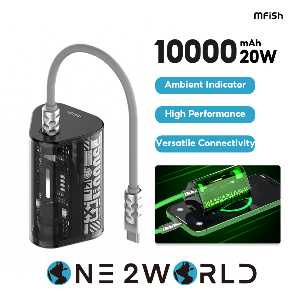 Mfish Electric Three-Body Series 20W Power Bank - Fast Charging, GaN ...