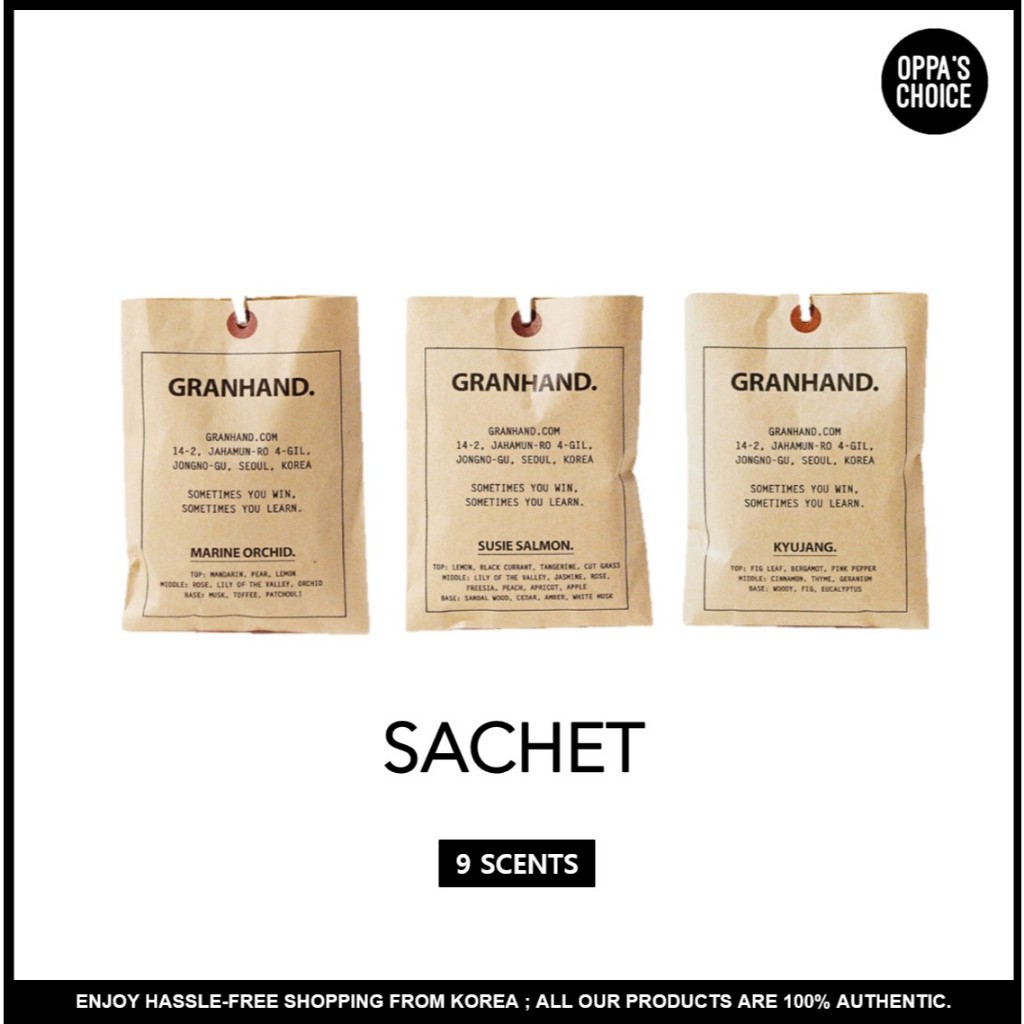 [GRANHAND] PREMIUM KOREAN SCENTED SACHET | LONG-LASTING FRAGRANCE FOR ...