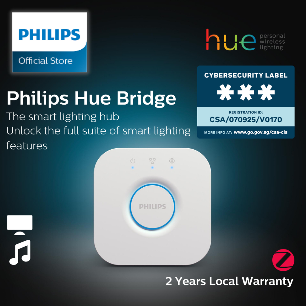 Philips Hue Bridge: Unlocks Full Suite of Features for Hue Smart Lights ...