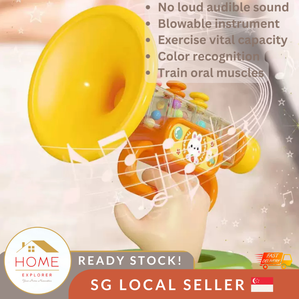 Baby Infant Trumpet Toy early learning training oral muscle vital ...