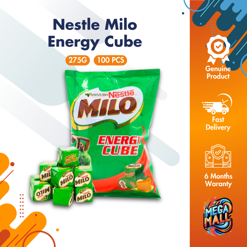 Nestle Milo Energy Cube 275g - 100pcs, Boost Stamina, Vital Nutrients ...