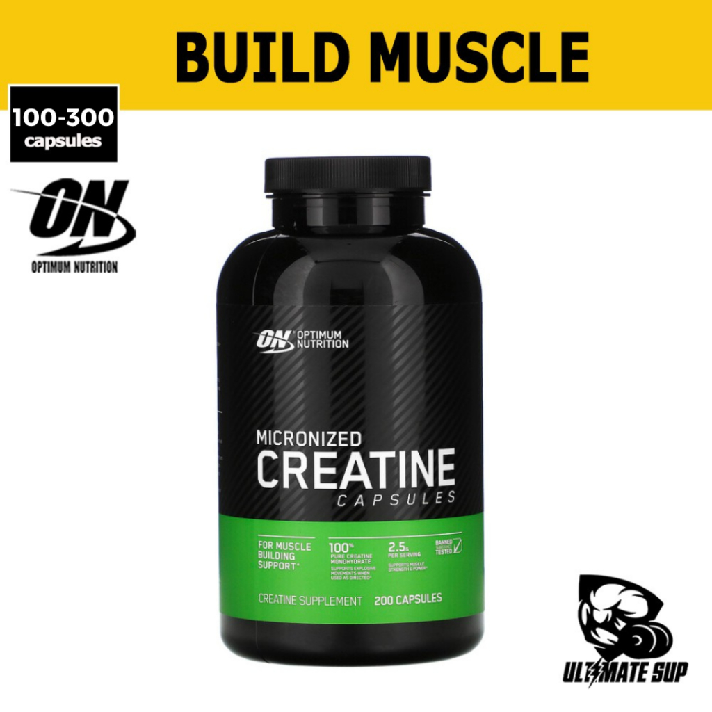 Optimum Nutrition Micronized Creatine Monohydrate Capsules 2.5 g, 100 ...