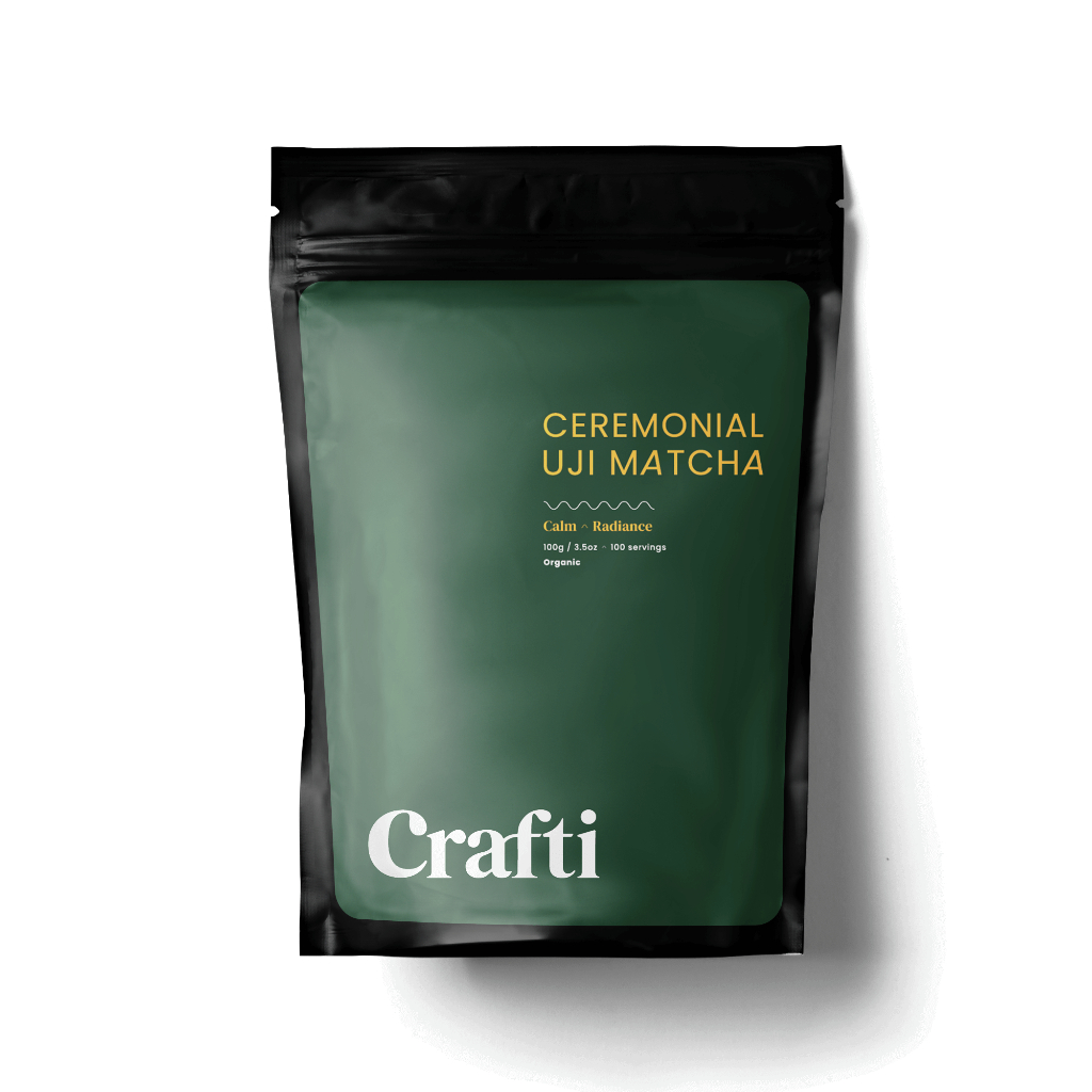 Crafti Ceremonial Matcha Powder - Organic Uji Matcha(30g/100g) | Shopee ...