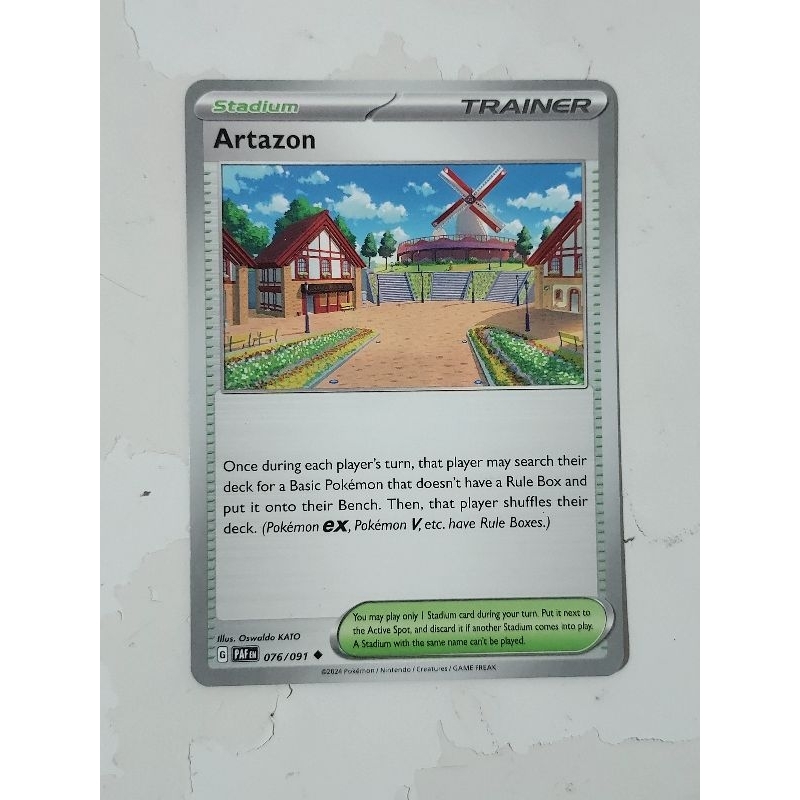 Pokemon artazon trainer stadium paldean fates card | Shopee Singapore