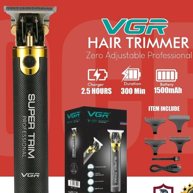 [SG Seller} Original VGR V-082 Zero Adjustable Professional Chargeable Hair Trimmer Japan Design ...