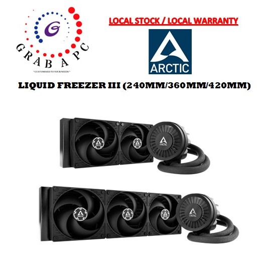 ARCTIC LIQUID FREEZER III MULTI COMPATIBLE ALL-IN-ONE CPU WATER COOLER ...