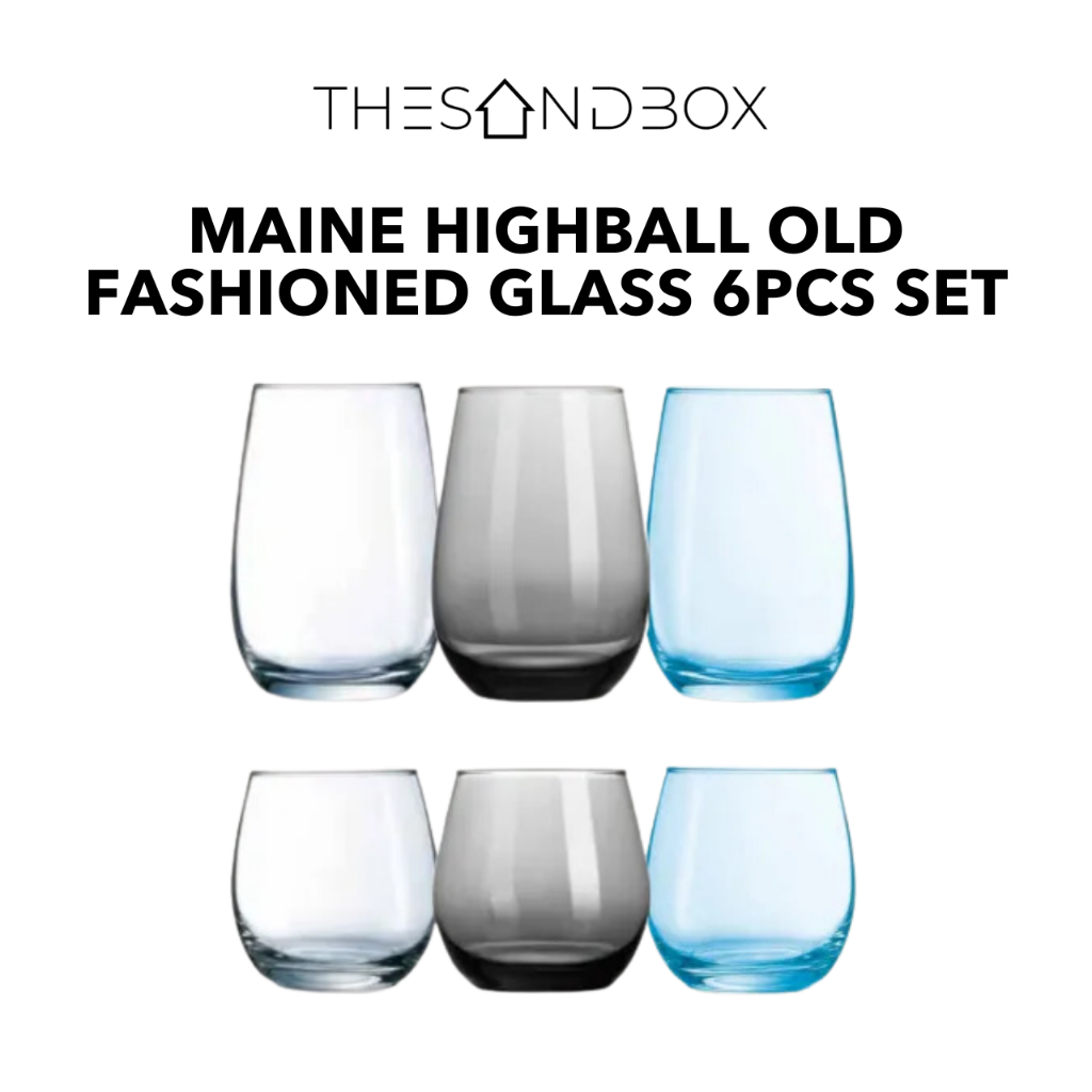 Luminarc Maine Highball Old Fashioned Glass 6pcs Set [ Premium Quality ...