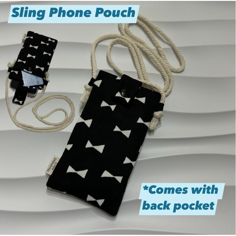 Sling Phone Pouch with Back Pocket | Shopee Singapore