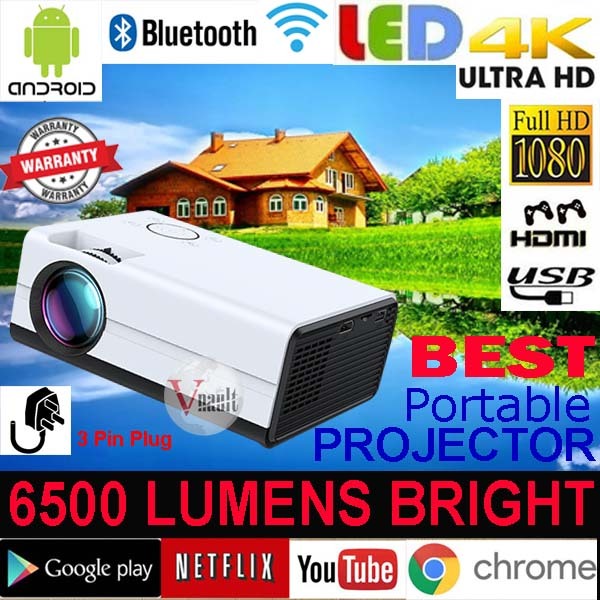 🔥SG Instocks🔥Best Version Smallest Android Portable Projector 6500 ...