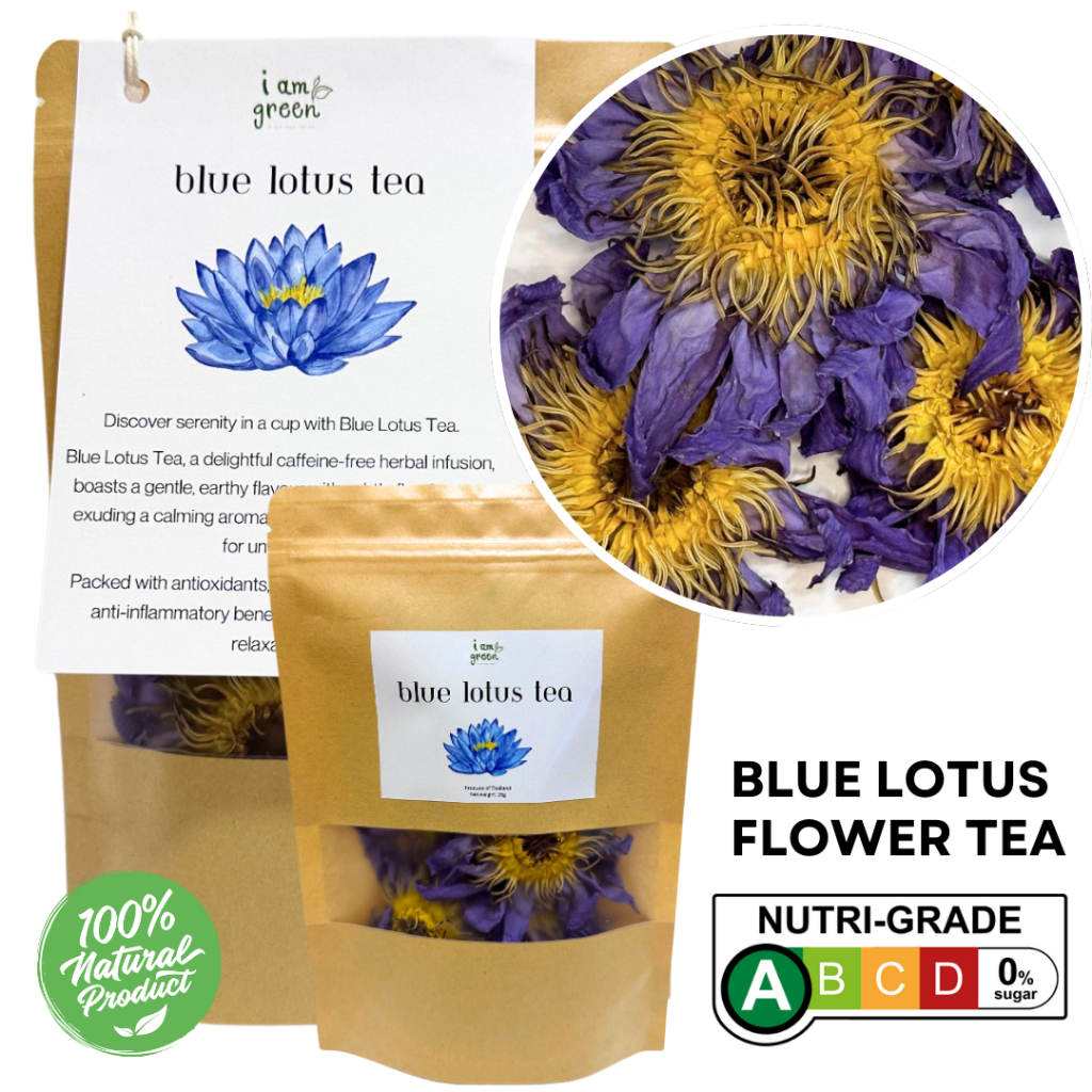 [SG Seller] Natural Blue Lotus Flower Tea - Product of Thailand (50g ...