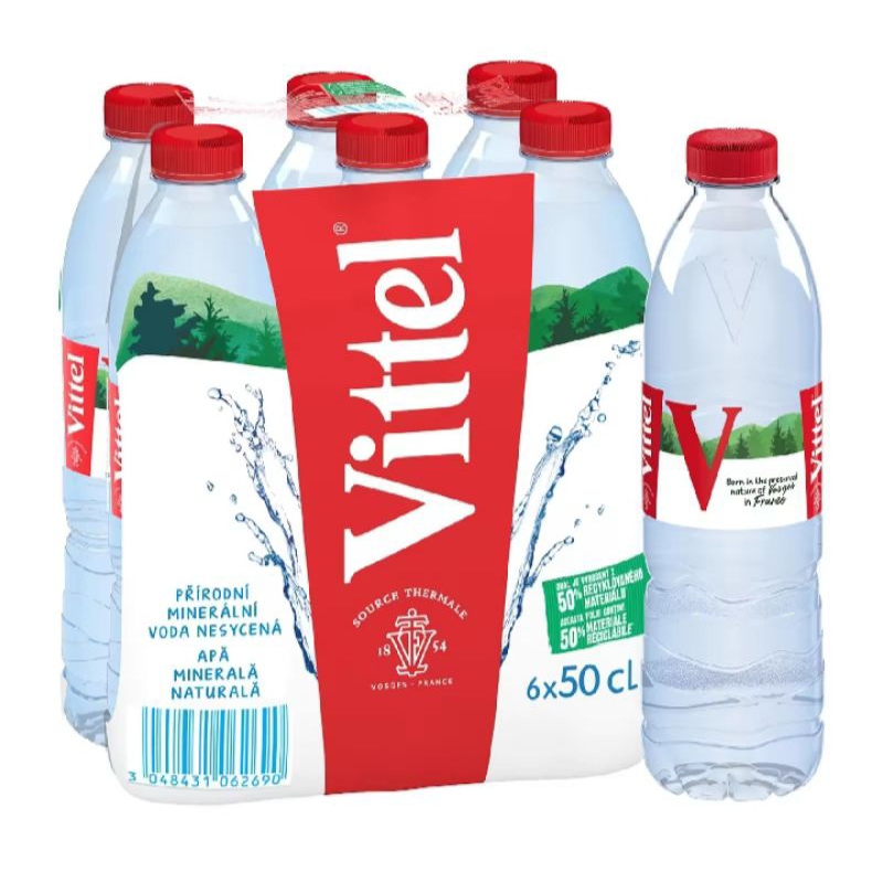 VITTEL NATURAL MINERAL WATER 6 X 500ml | Shopee Singapore