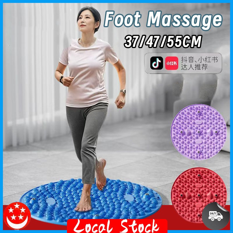 SG in Stock Stimulating Foot Massage Mat Health Foot Reflexology Pad ...