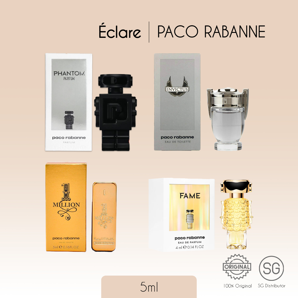 Paco Rabanne | Invictus / Fame / Phantom Miniature 5ml - For Men ...