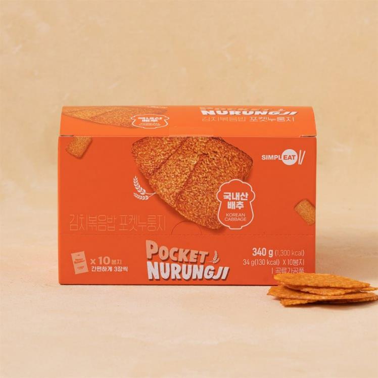 SIMPLE EAT Pocket Nurungji Kimchi Fried Rice Nurungji - 1Box(10Pcs ...