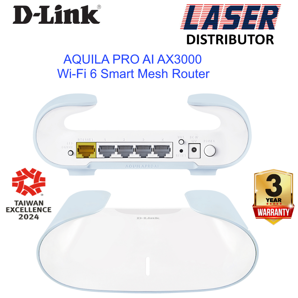 D-Link AQUILA PRO AI AX3000 Wi-Fi 6 Smart Mesh Router M30 | Shopee ...