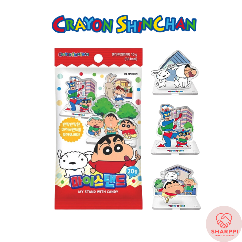 Crayon Shin Chan My stand with Candy 10g Acrylic Display Stand | Shopee ...