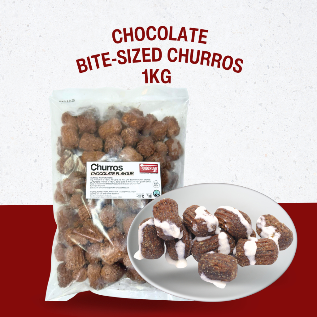 Bite-Sized Churros Chocolate Flavour 1kg Frozen Convenience Food Meal ...
