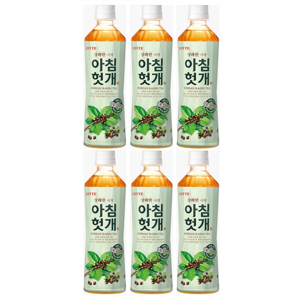 LOTTE Korean Raisin Tea - Pack (6 x 500ml) | Shopee Singapore